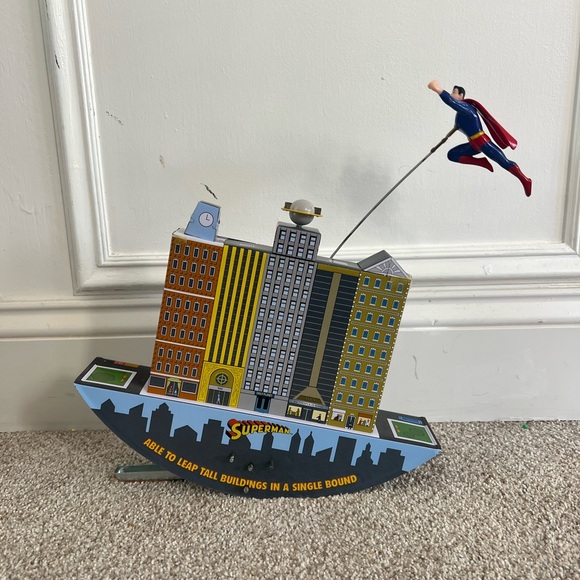 Toys | Schylling Superman Leaps Tall Buildings Collectors Le Wind Up ...